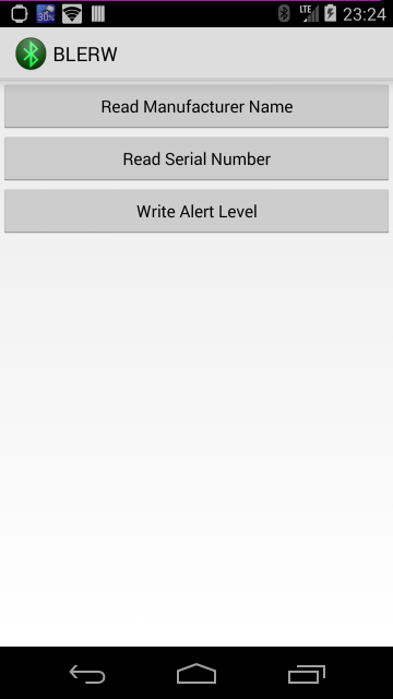 BLERW | Android BLE Scan and Characteristics Read/Write Example